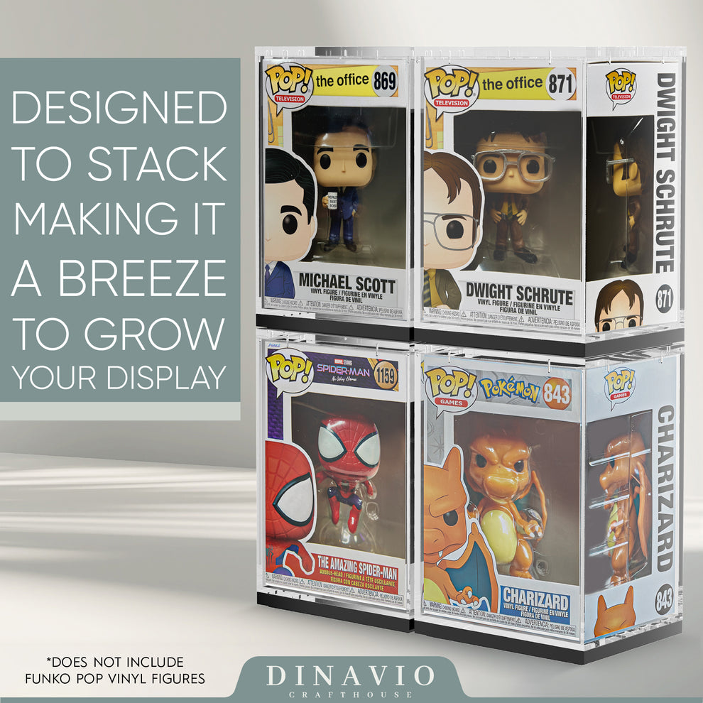 Funko Pop Acrylic Display Display Case with Colored Base - Compatible ...